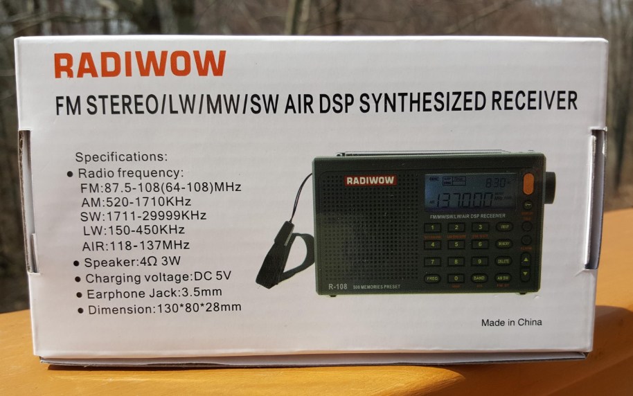 RADIWOW/SIHUADON R-108 FM Stereo/LW/SW/MW/AIR/DSP Portable Radio ...